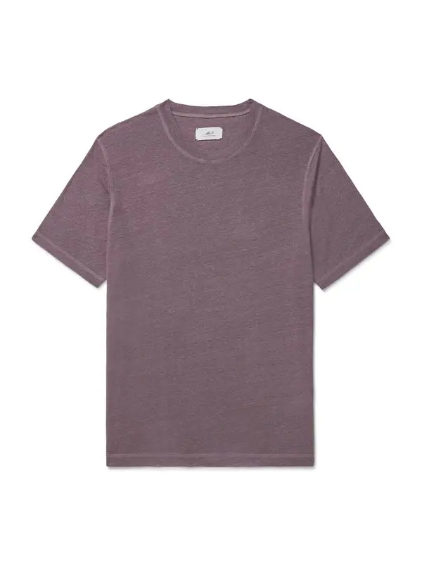 Mr P. Linen T-shirt - Purple