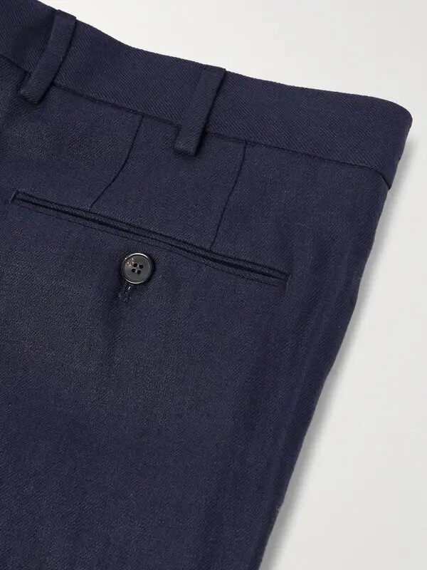Loro Piana Carlo Straight-leg Linen Suit Trousers