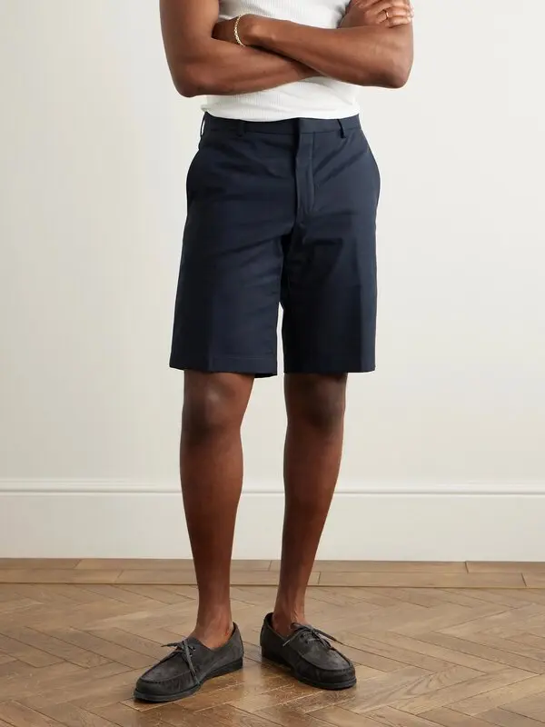 Loro Piana Jarno Straight-leg Bermuda Shorts - Blue