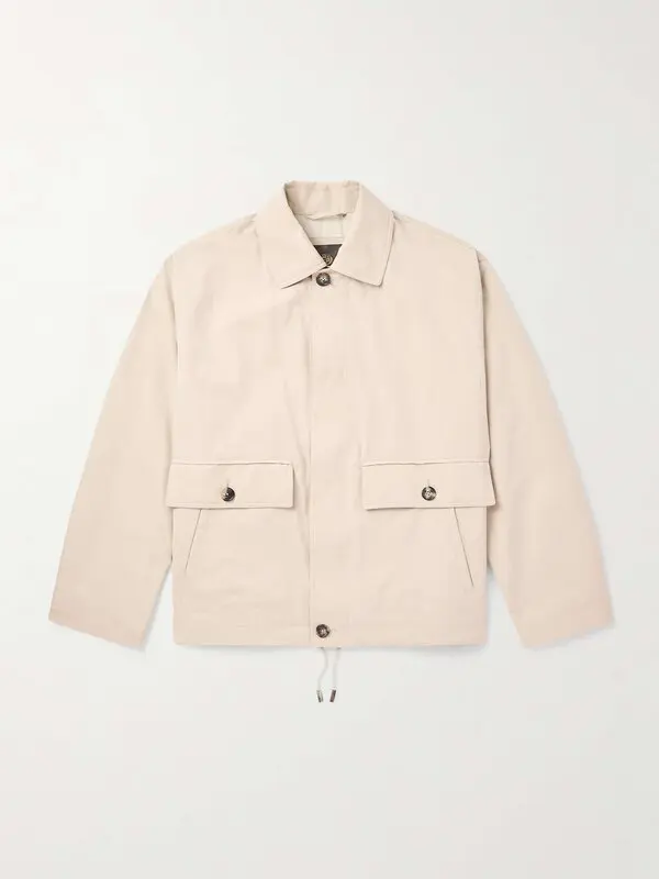 Loro Piana Rudolf Rain System® Cotton-blend Gabardine Blouson Jacket