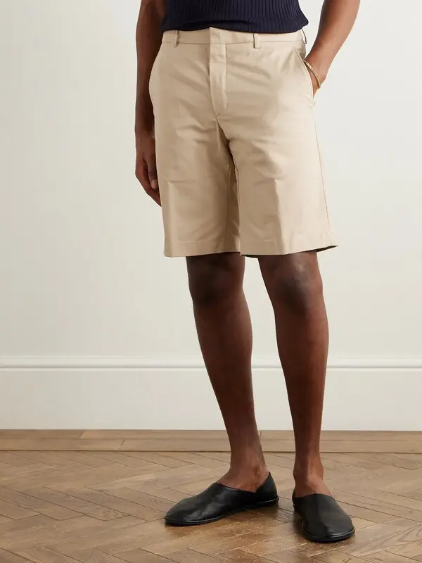 Loro Piana Jarno Straight-leg Bermuda Shorts - Neutrals