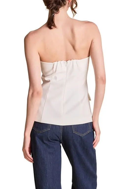 Endless Rose Button Strapless Top