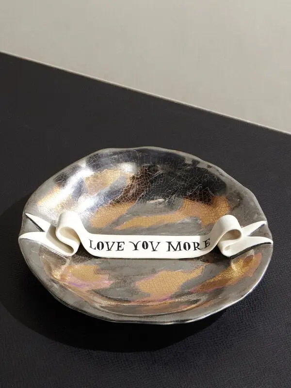 L'Objet Ruan Hoffmann 'love You More' Plate - Brown