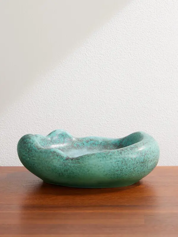 L'Objet Cenote Small Porcelain Coupe Bowl - Green