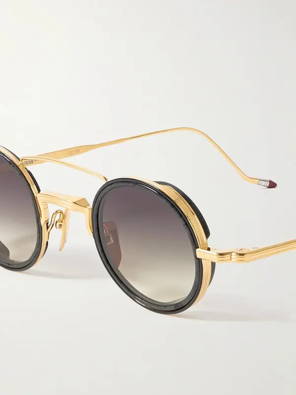 JACQUES MARIE MAGE Ringo 2 Round-frame Sunglasses - Silver