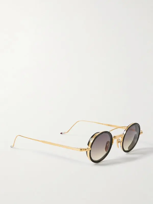 JACQUES MARIE MAGE Ringo 2 Round-frame Sunglasses - Silver