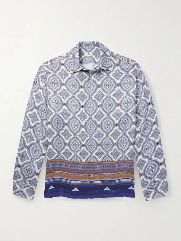 Etro Paisley-print Satin Shirt
