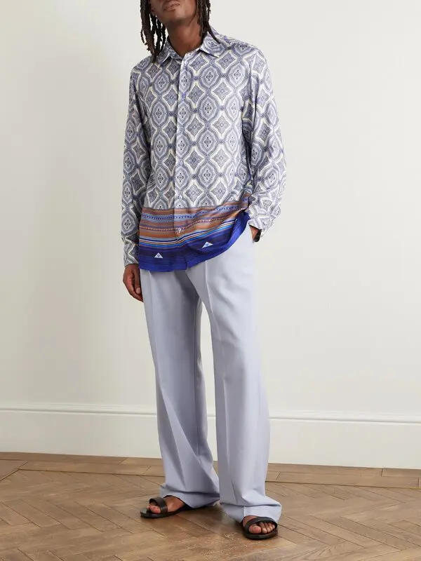Etro Paisley-print Satin Shirt
