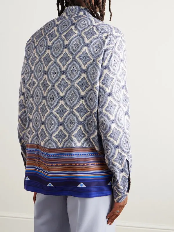 Etro Paisley-print Satin Shirt