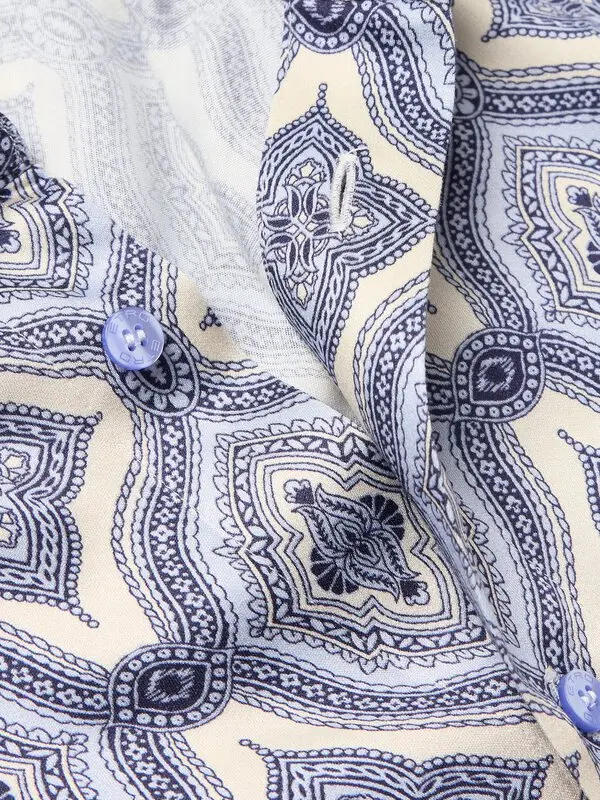 Etro Paisley-print Satin Shirt