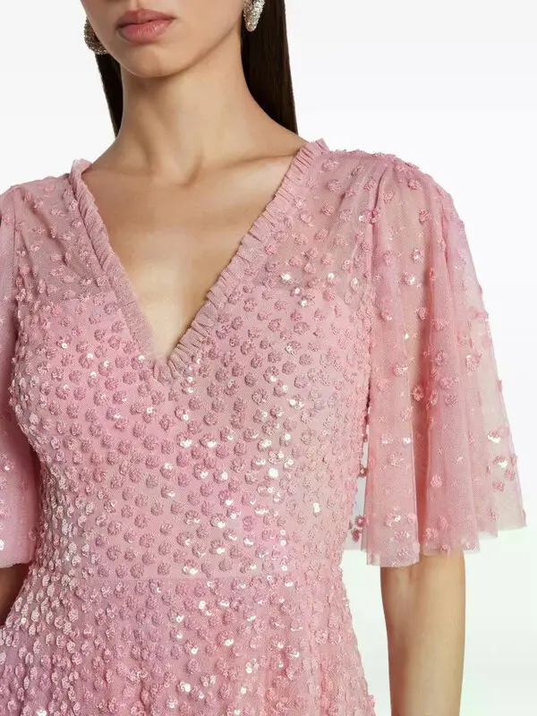 NEEDLE & THREAD Sequin-embellished Dress
