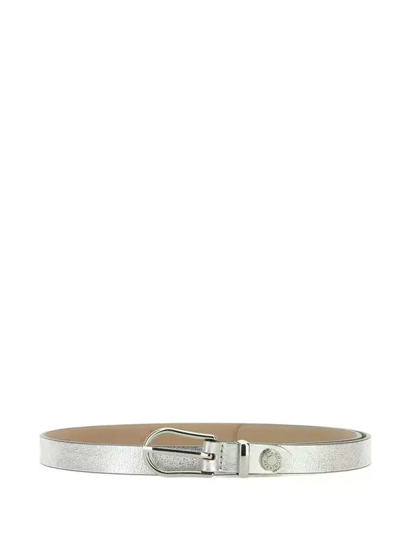 GIANNI CHIARINI Leather Belt - Silver