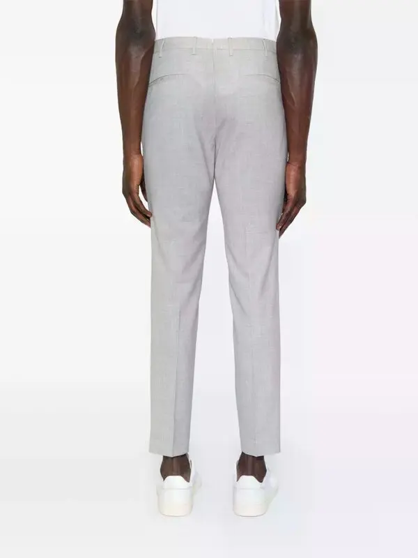 Incotex Mélange-effect Trousers - Grey