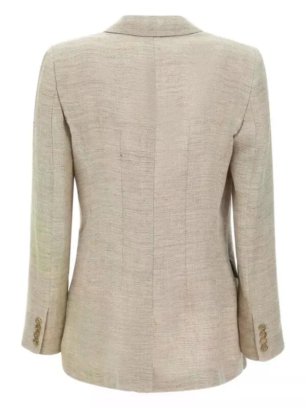 Marella Linen Double-breasted Blazer