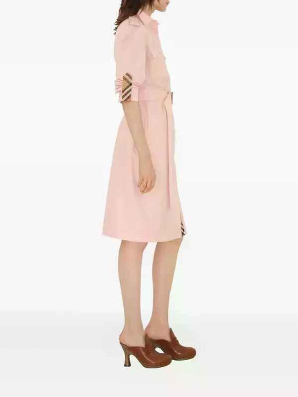 Burberry Cotton-poplin Shirt Dress - Pink