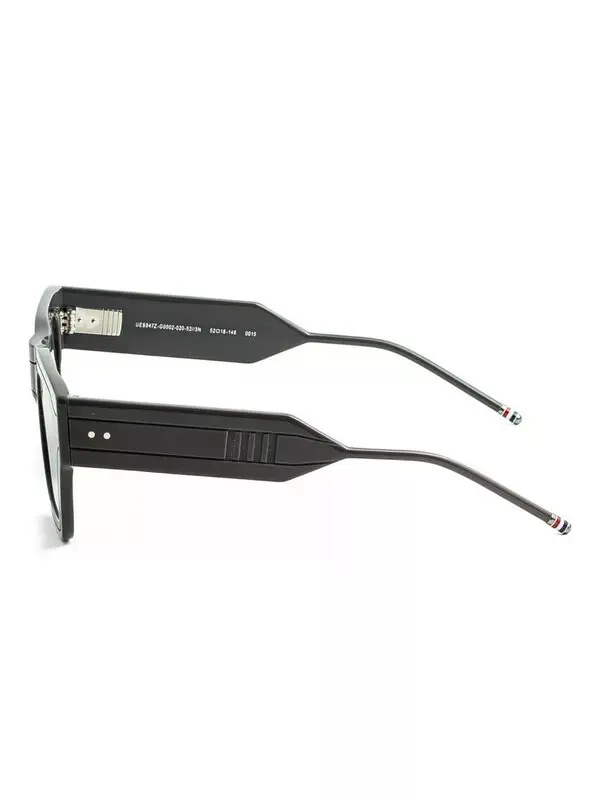 Thom Browne Rectangle-frame Sunglasses - Black