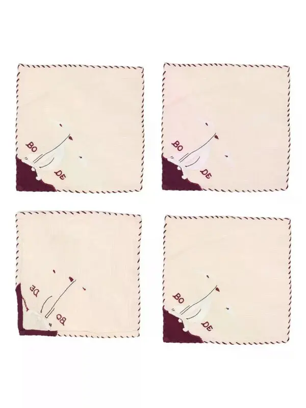 BODE Garden Party Cocktail Napkins - Neutrals