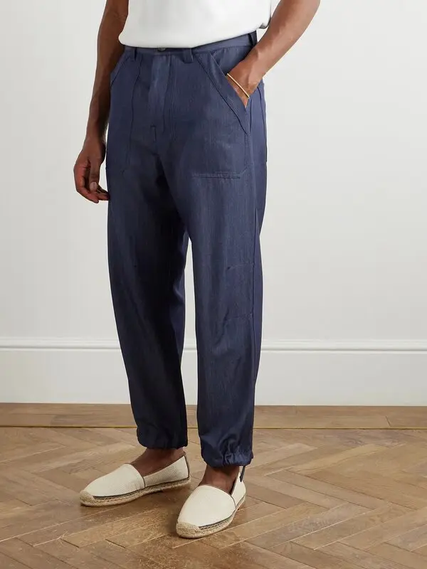 Brunello Cucinelli Straight-leg Virgin Wool-blend Trousers