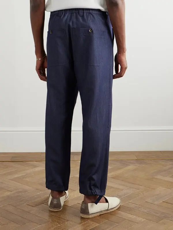 Brunello Cucinelli Straight-leg Virgin Wool-blend Trousers