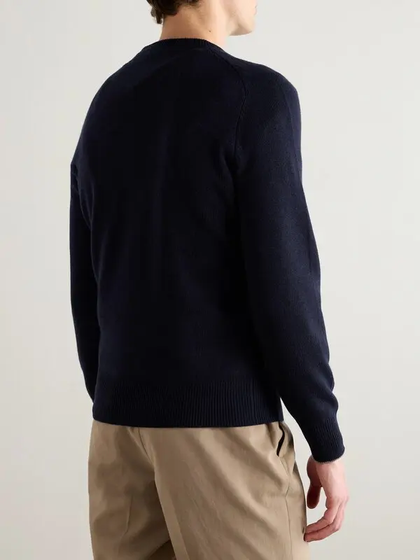 Brunello Cucinelli Slim-fit Cashmere Sweater - Blue