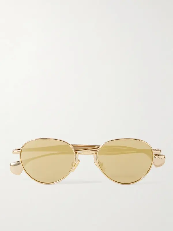 Bottega Veneta Round-frame Sunglasses - Gold