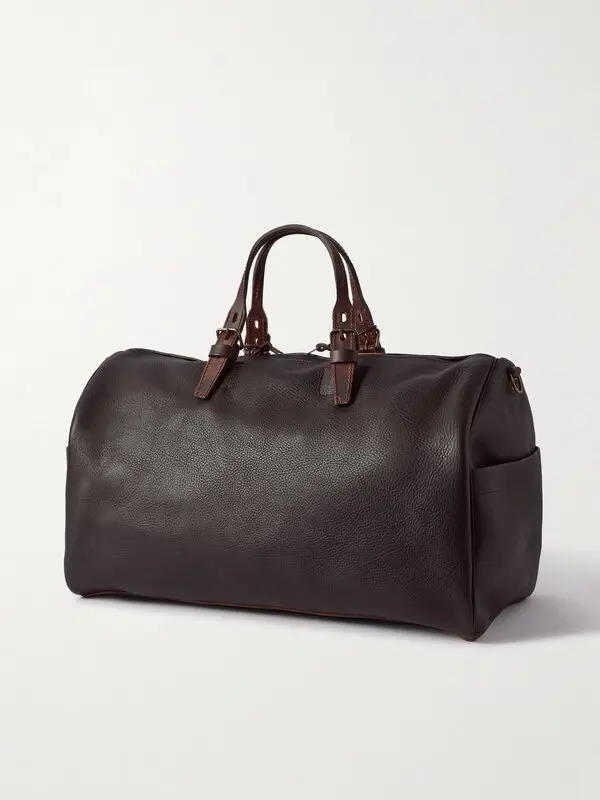 BLEU DE CHAUFFE Full-grain Leather Travel Bag
