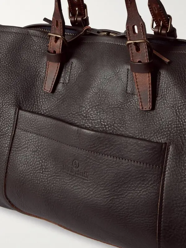 BLEU DE CHAUFFE Full-grain Leather Travel Bag