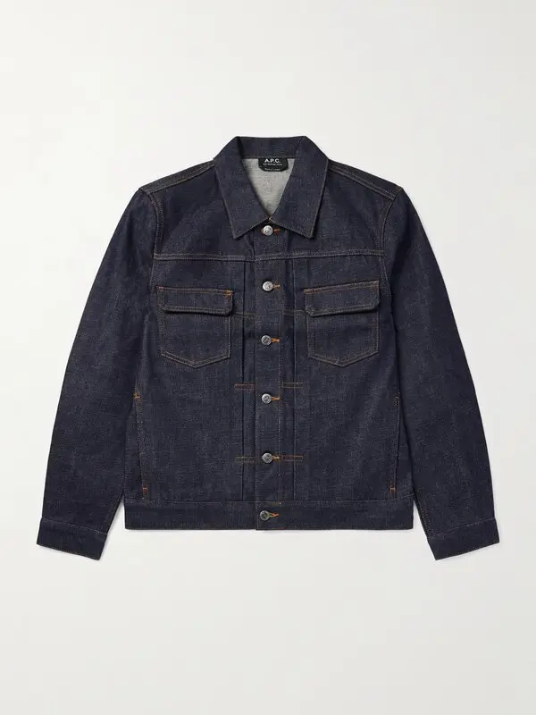 A.p.c. Selvedge Denim Trucker Jacket