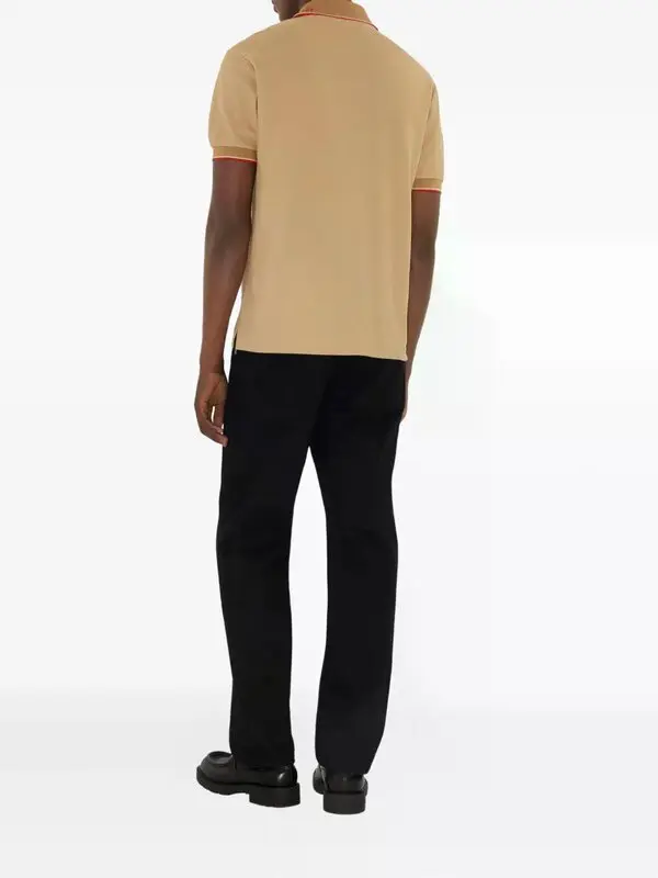 Burberry Cotton Polo Shirt - Neutrals