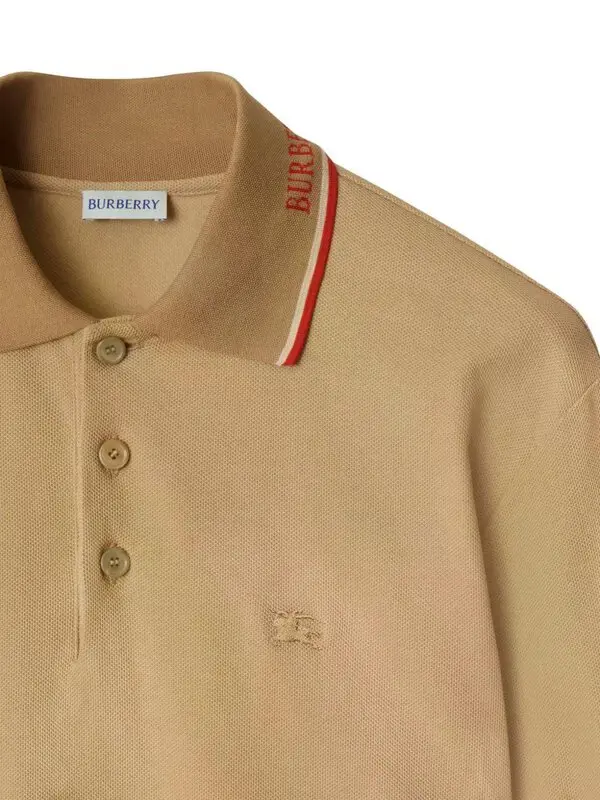 Burberry Cotton Polo Shirt - Neutrals