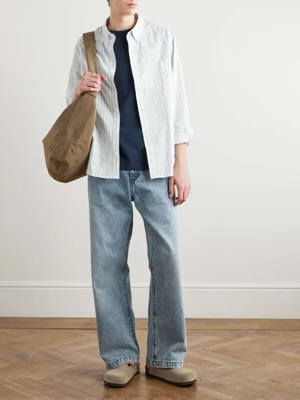 A.p.c. Embroidered Cotton-jersey T-shirt