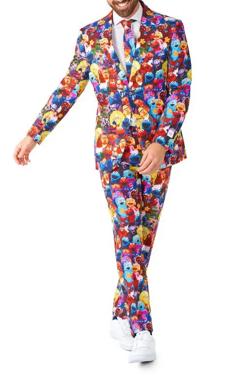 Opposuits X Sesame Street Slim Fit Two-piece Suit & Tie Set