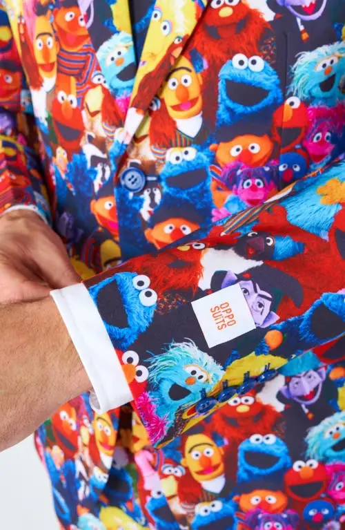 Opposuits X Sesame Street Slim Fit Two-piece Suit & Tie Set