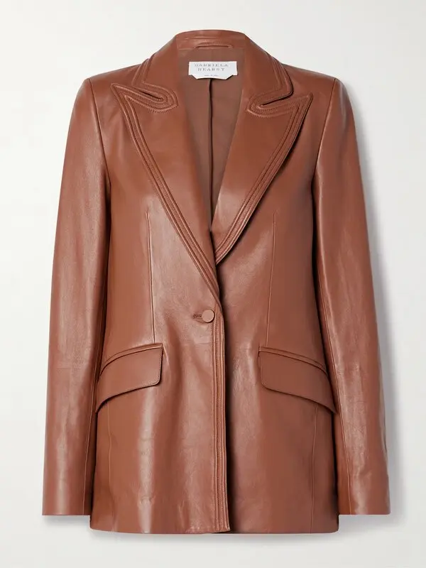 Gabriela Hearst Isara Leather Blazer