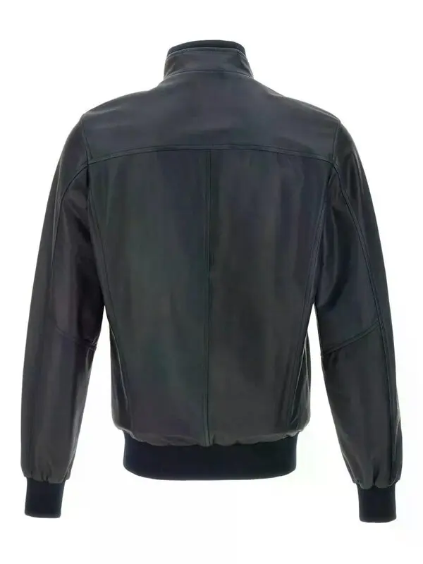 BARBA NAPOLI Leather Jacket - Black