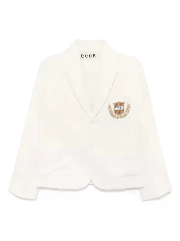 BODE Embroidered Logo-appliqué Blazer