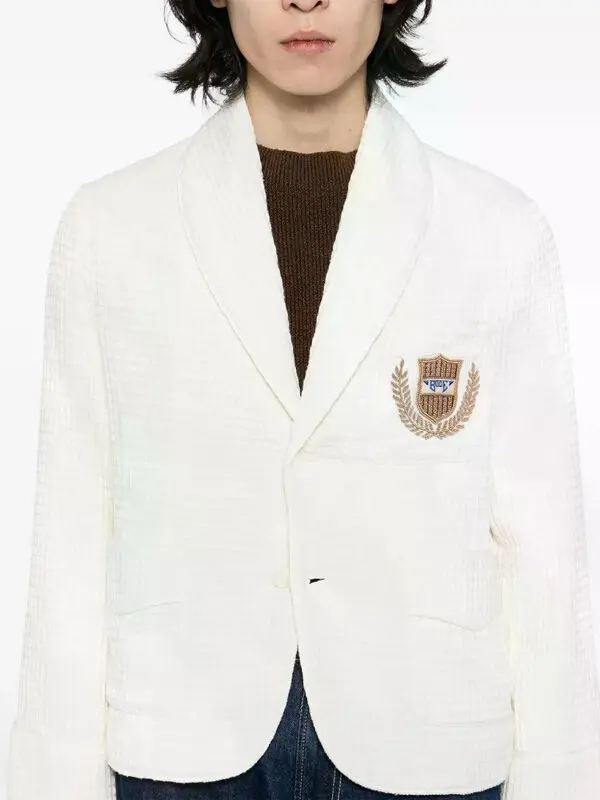 BODE Embroidered Logo-appliqué Blazer