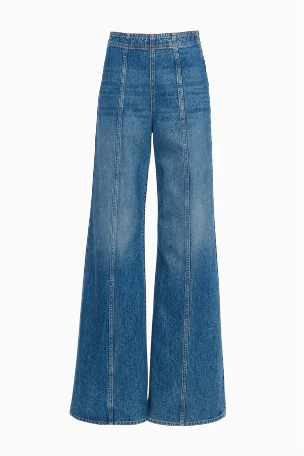 Ulla Johnson The Bianca High Rise Wide Leg Jean - Danube