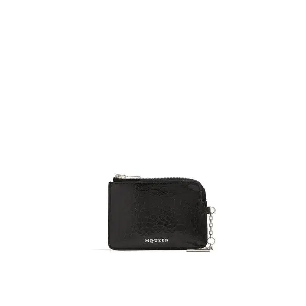 Alexander McQueen Sling Pip Coin Pouch - Black