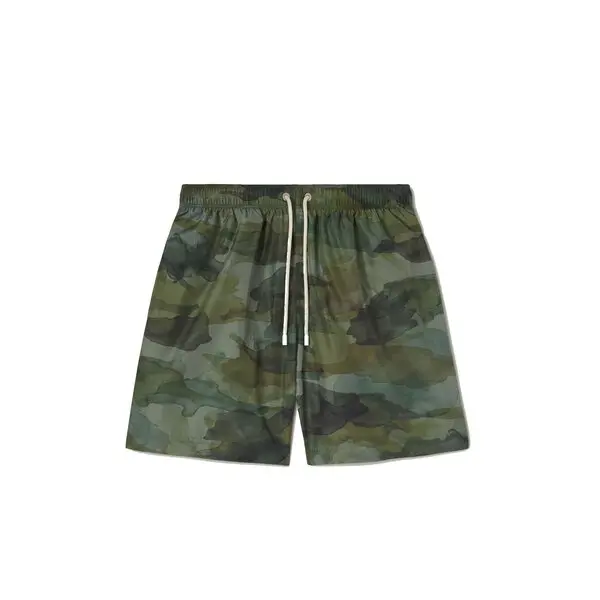 Palm Angels Camouflage Print Swim Shorts - Green