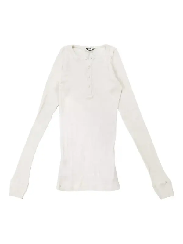 Auralee Cotton Long Sleeve Top