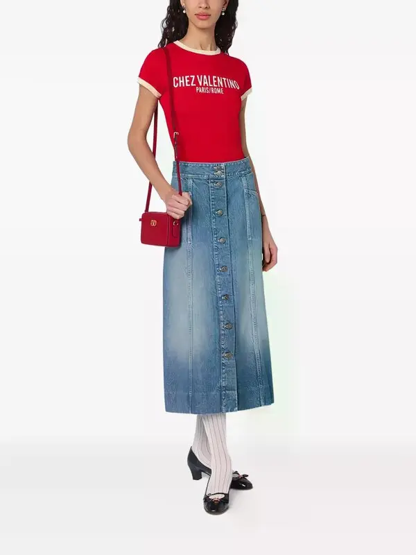 Valentino Garavani Cotton Midi Skirt