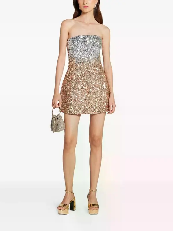 Retrofete Mini Dress - Silver