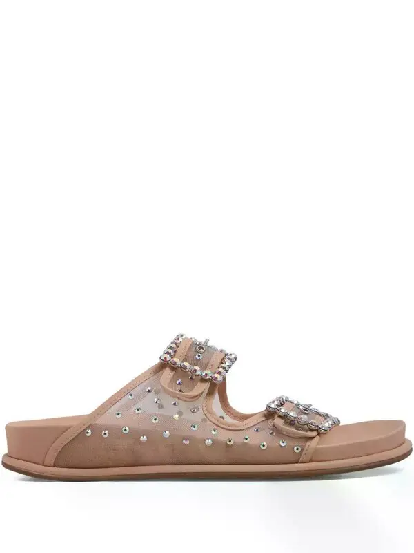 LE SILLA Crystal-embellished Slides