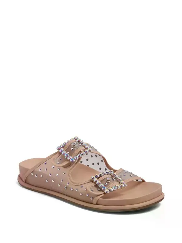 LE SILLA Crystal-embellished Slides
