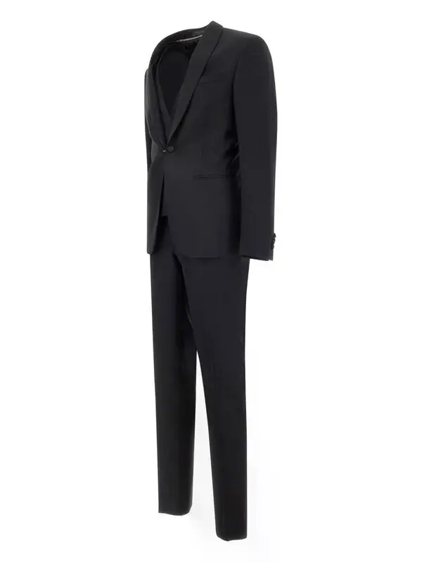 Corneliani Wool Suit - Black