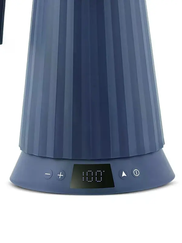 ALESSI Plissé Electric Kettle - Blue
