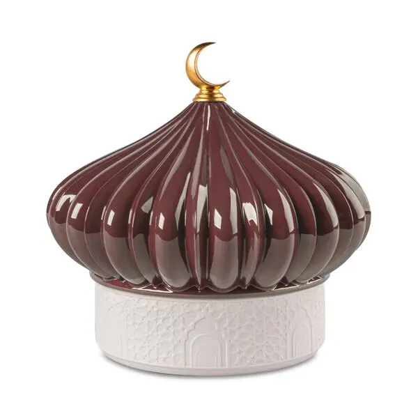 LLADRO Majestic Nights Porcelain Box With Set Of 4 Plates