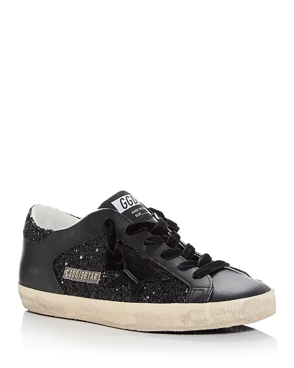 GOLDEN GOOSE Super-star Low Top Sneakers - Black