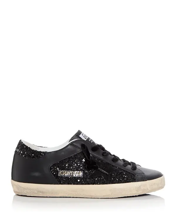 GOLDEN GOOSE Super-star Low Top Sneakers - Black